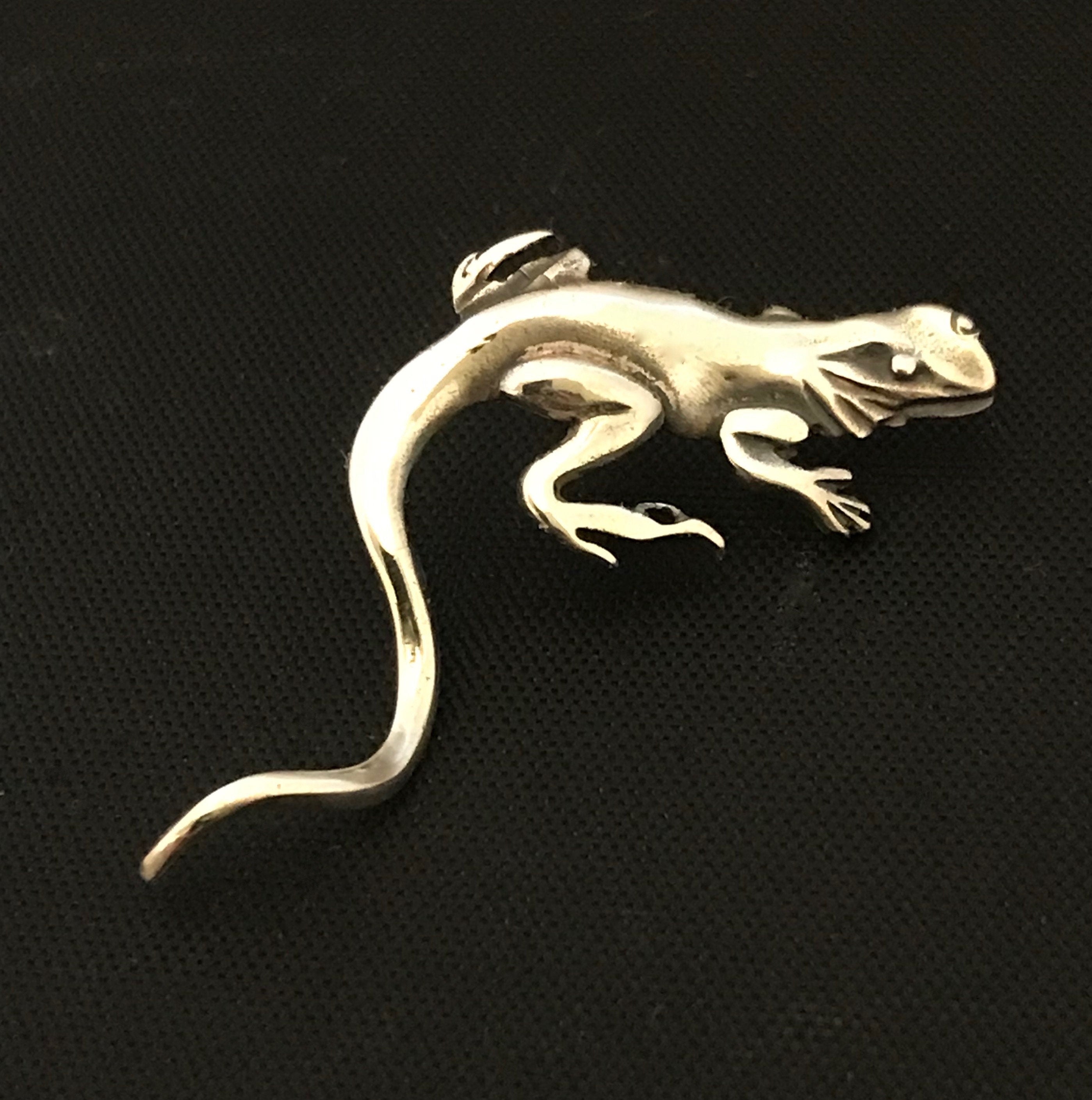 Lizard Lapel Pin- sterling silver(solid) Aussie Souvenir, Australian G ...